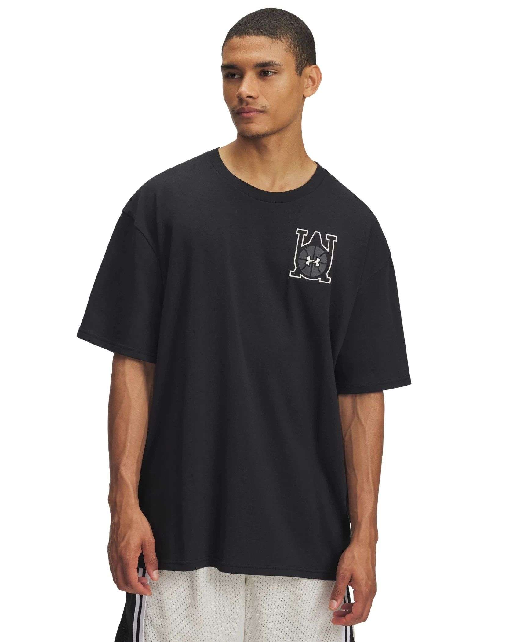 UA Men's Oversized Hoops Courtside Short Sleeve | Under Armour